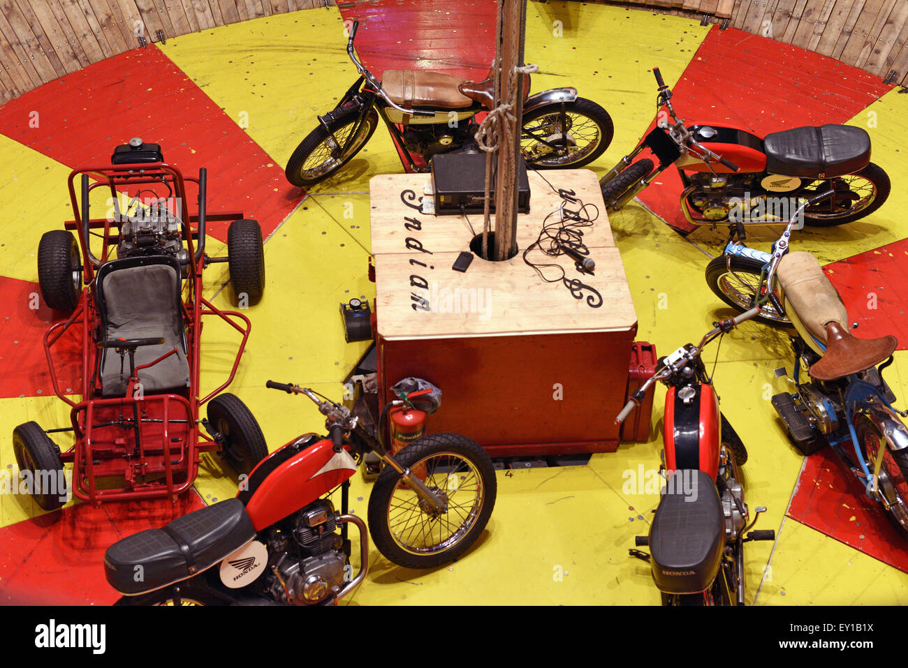 Crowds enjoy the Ken Fox Wall of Death at Dirt Quake IV at the Adrian ...