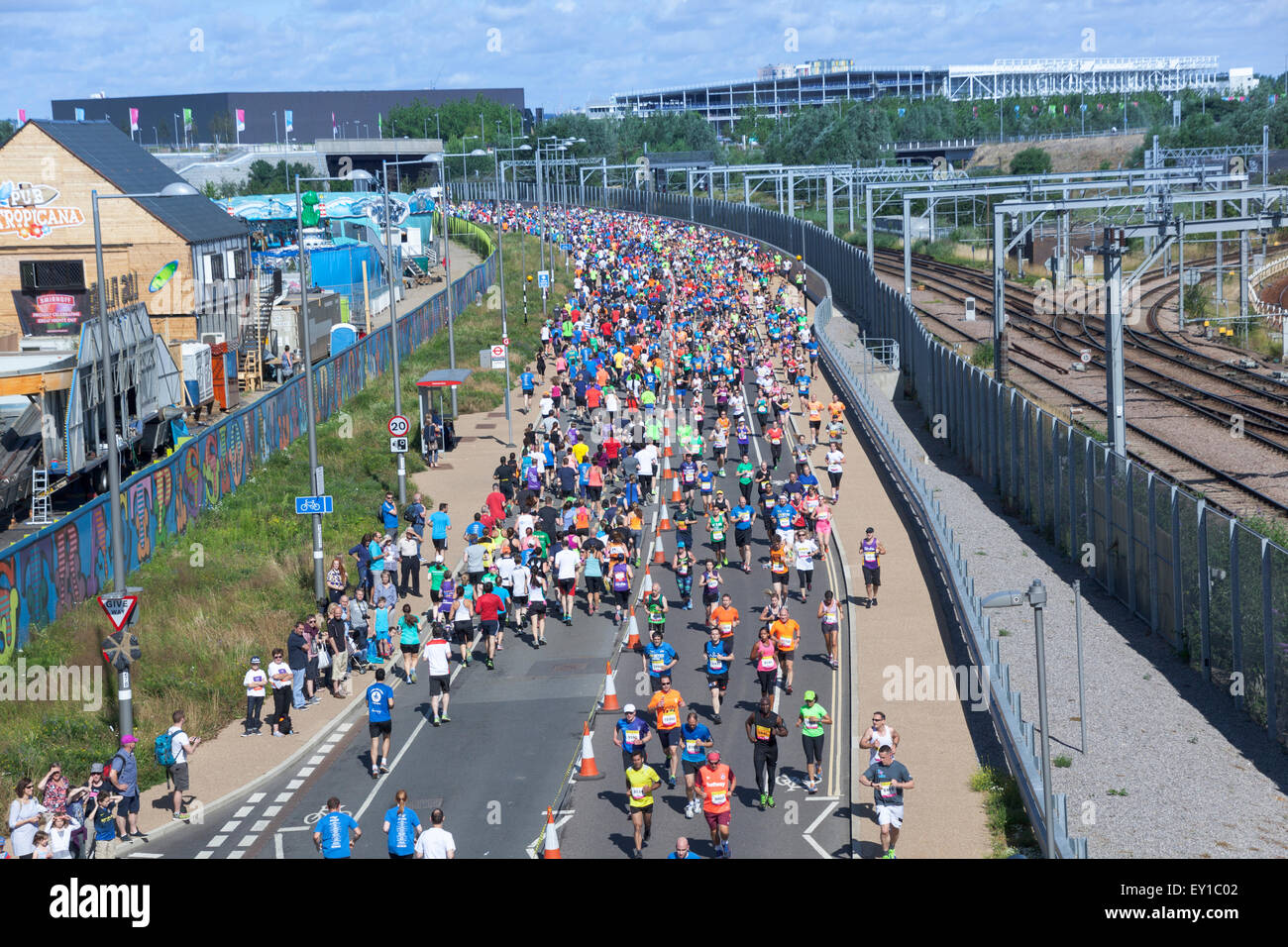 London, UK. 19th July, 2015. Thousands of runners participate in the ...