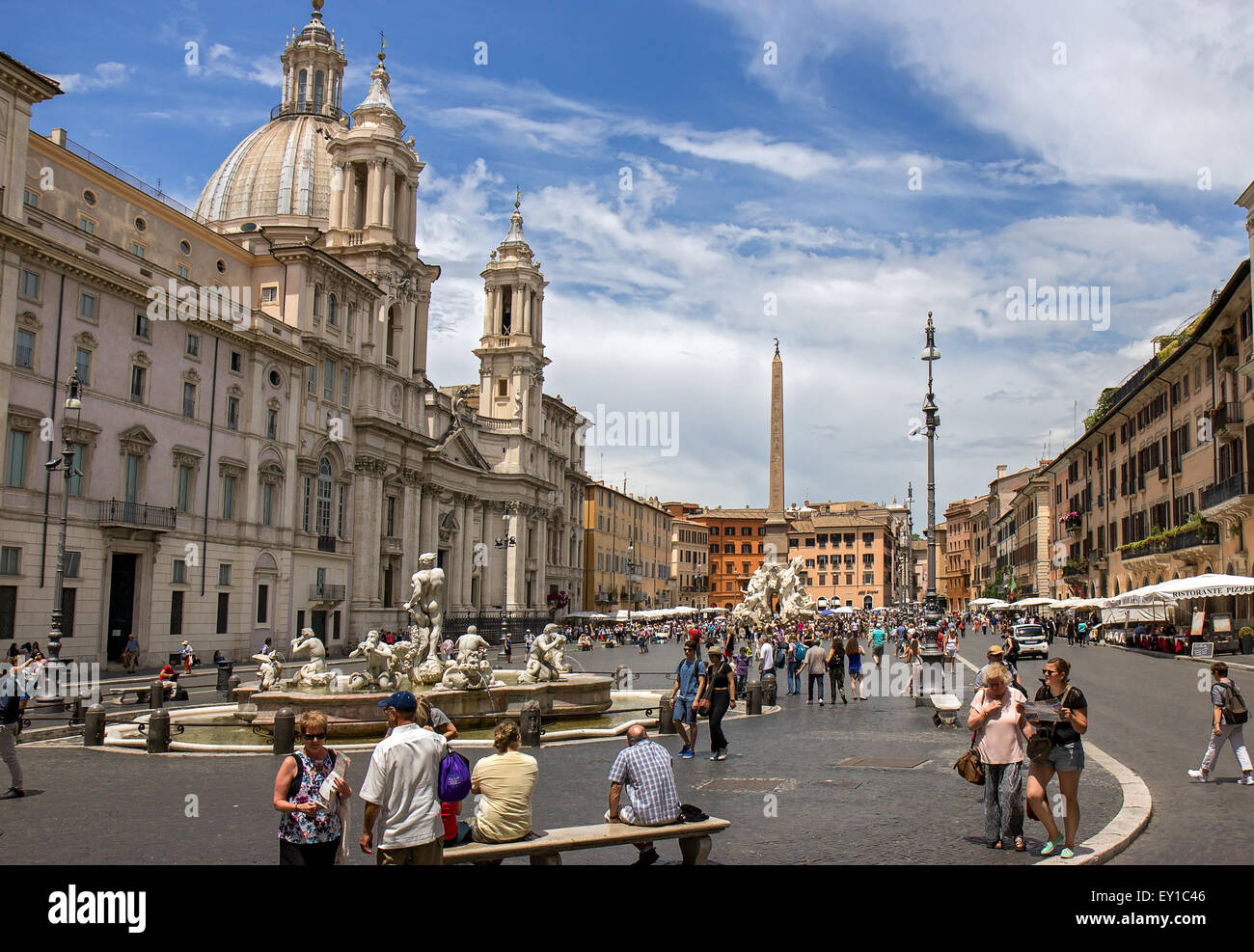 Square - Piazza Navona Stock Photo - Alamy