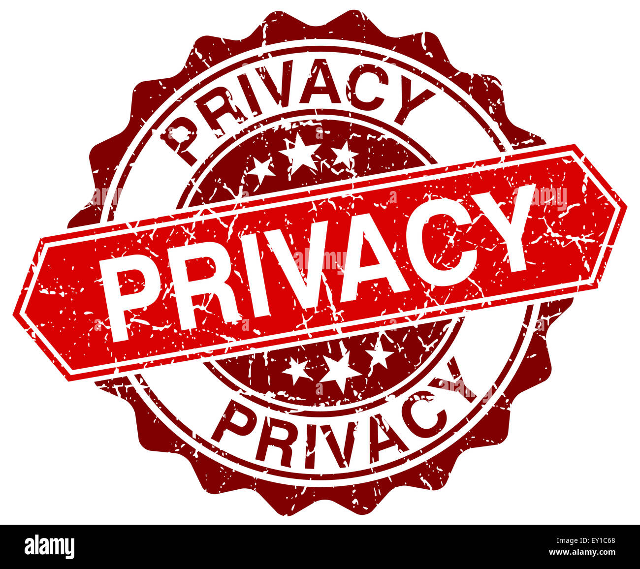 privacy red round grunge stamp on white Stock Photo - Alamy