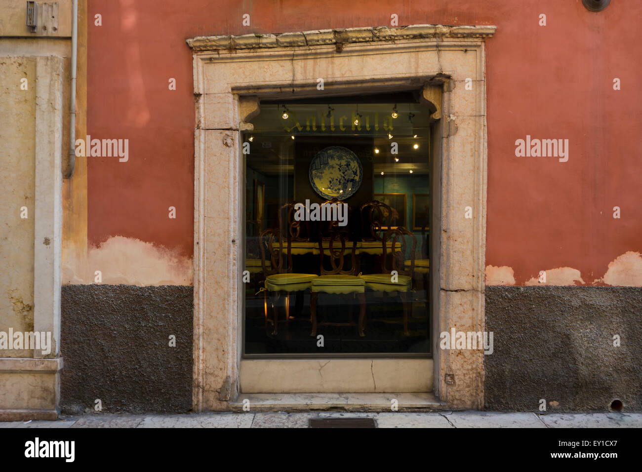 Antique Shop Front in Verona, Italy Stock Photo - Alamy