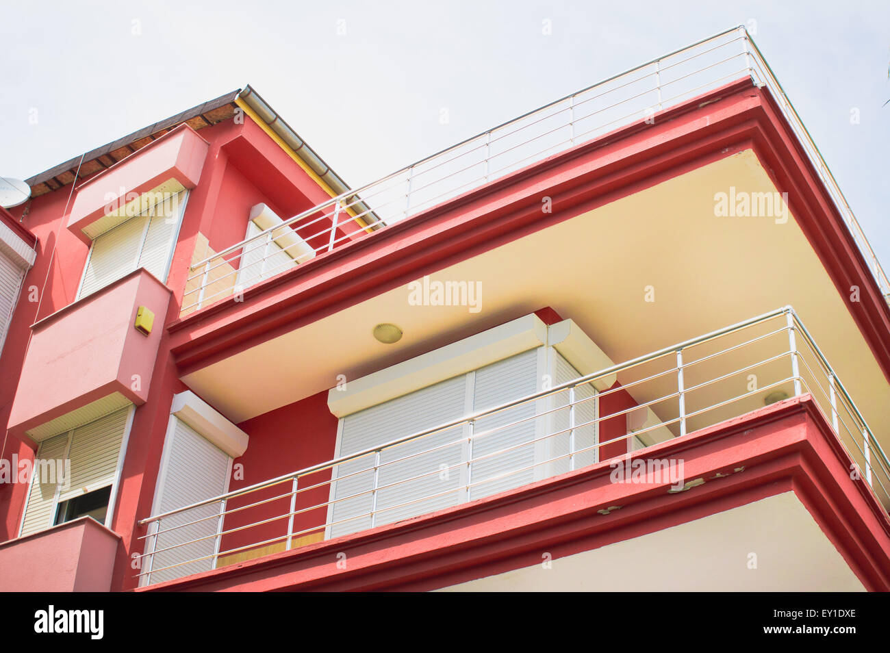 Part of a modern apartment building in Turkey Stock Photo - Alamy