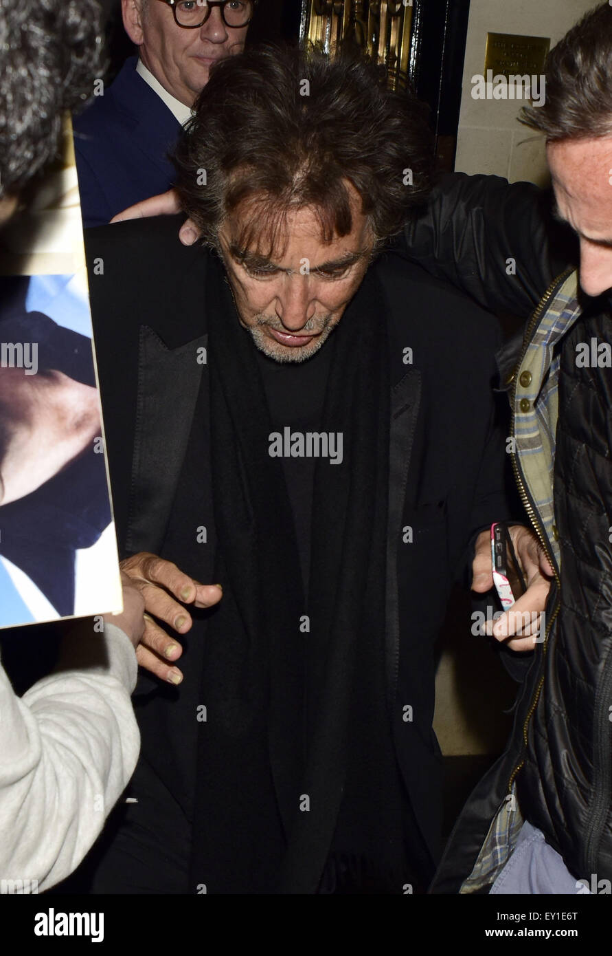 Al Pacino dines out at Scott's restaurant in London Featuring: Al ...