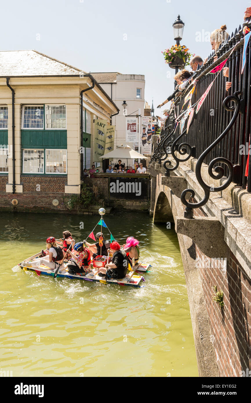 East Sussex, UK. 19th July, 2015. The 40th Lewes to Newhaven Raft Race ...