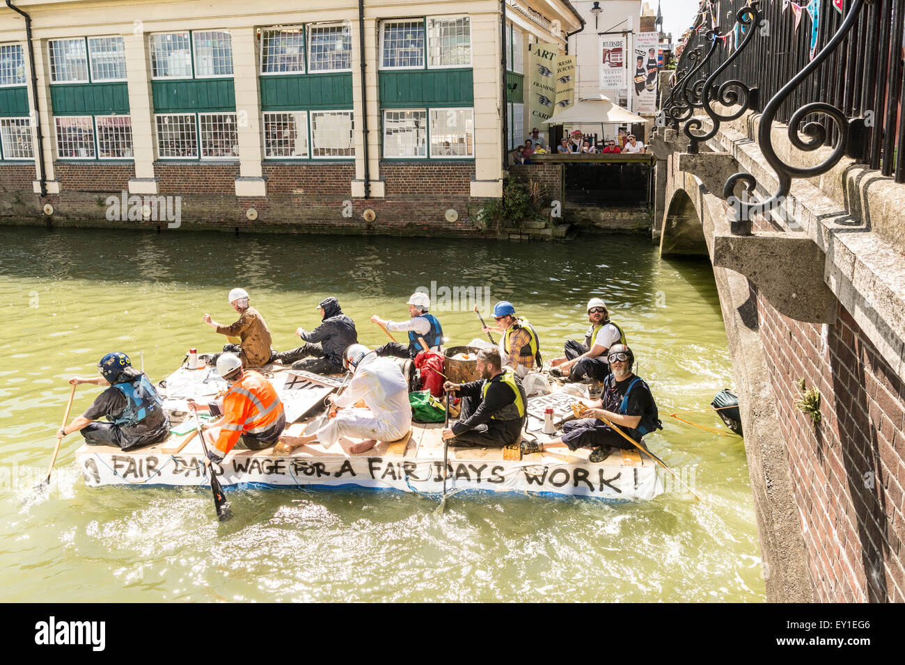 East Sussex, UK. 19th July, 2015. The 40th Lewes to Newhaven Raft Race ...