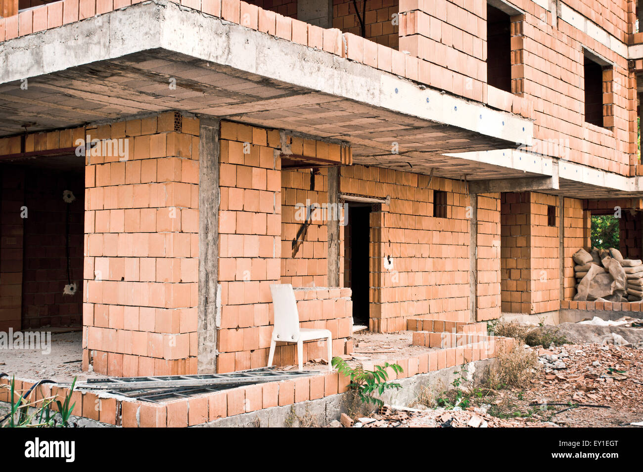 A building during construction Stock Photo - Alamy