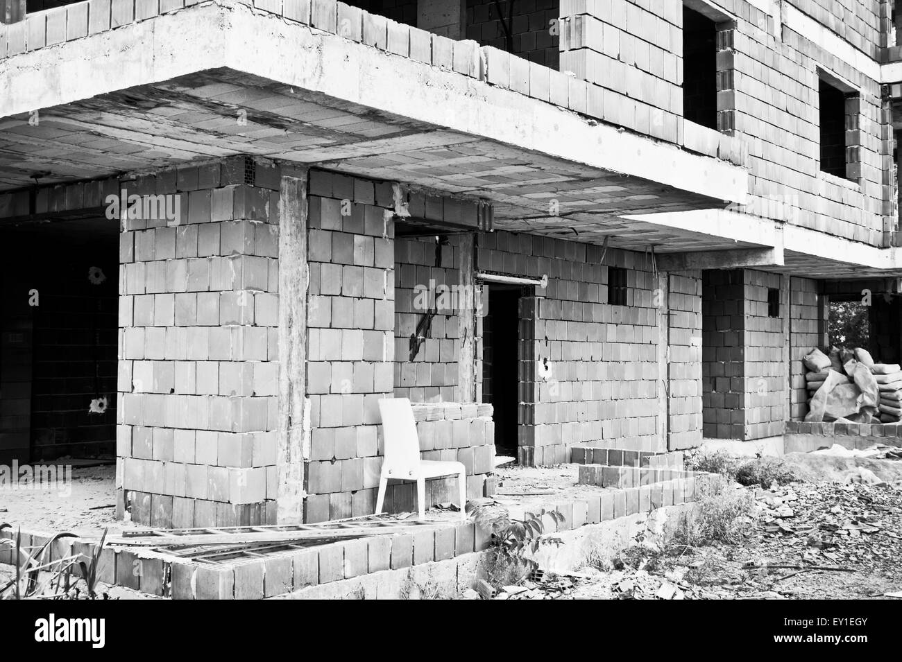 A building during construction Stock Photo - Alamy