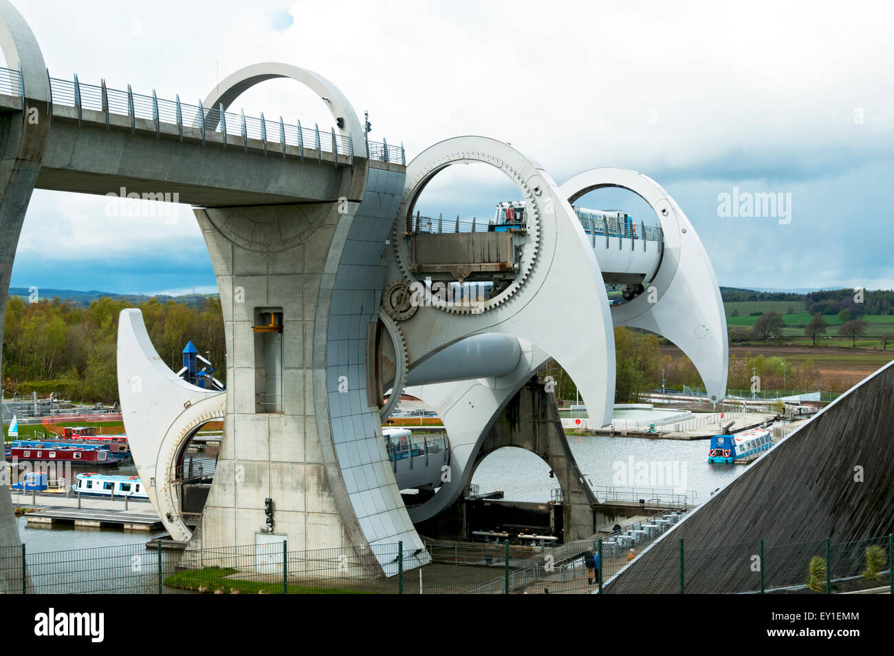 Worlds only rotating boat lift hi-res stock photography and images - Alamy