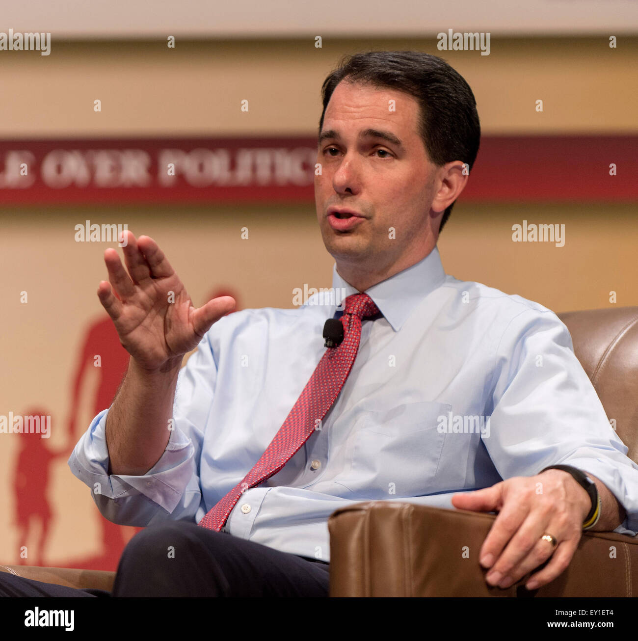 Ames, Iowa, USA. 18th July, 2015. Wisconsin Governor and presidential ...