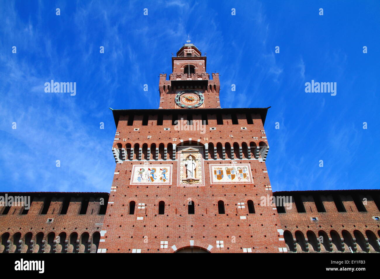 Castello sforzesco tower in milan hi-res stock photography and images ...
