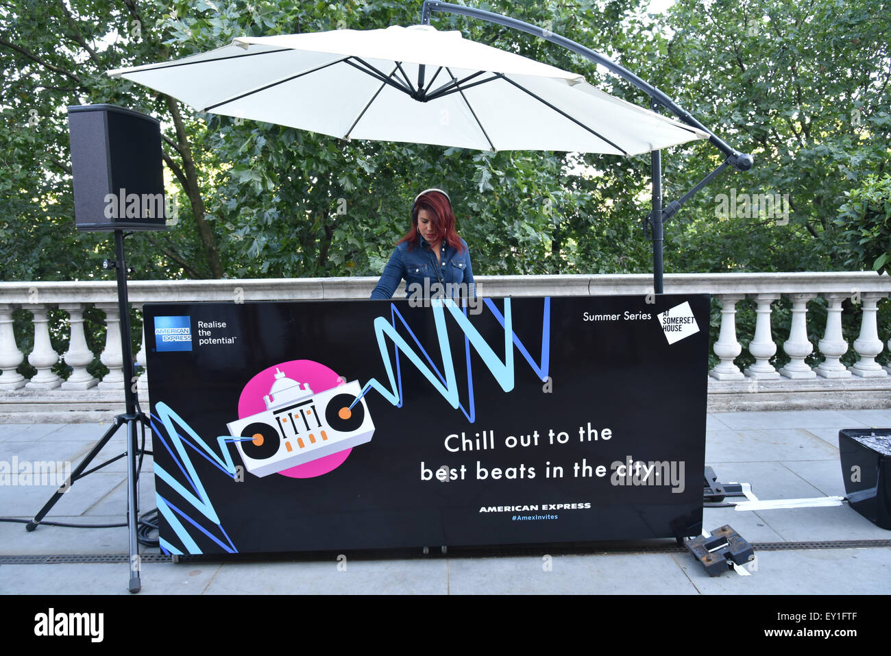 London, UK. 19th July, 2015. DJ Carly Wilford perform live in support ...
