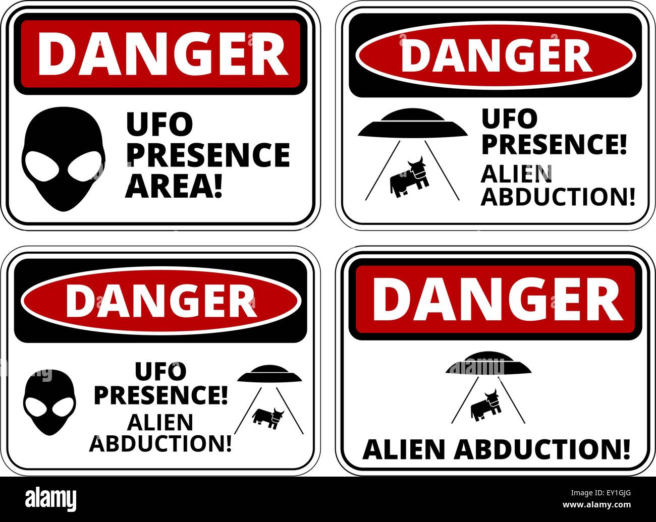 Space cute icons ufo Stock Vector Images - Alamy