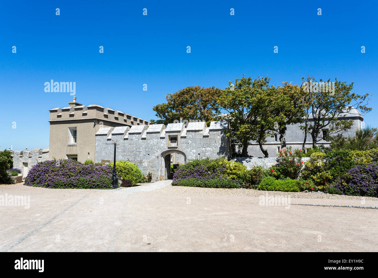 Entrance to Portland Castle, a fortress built by Henry VIII, in ...