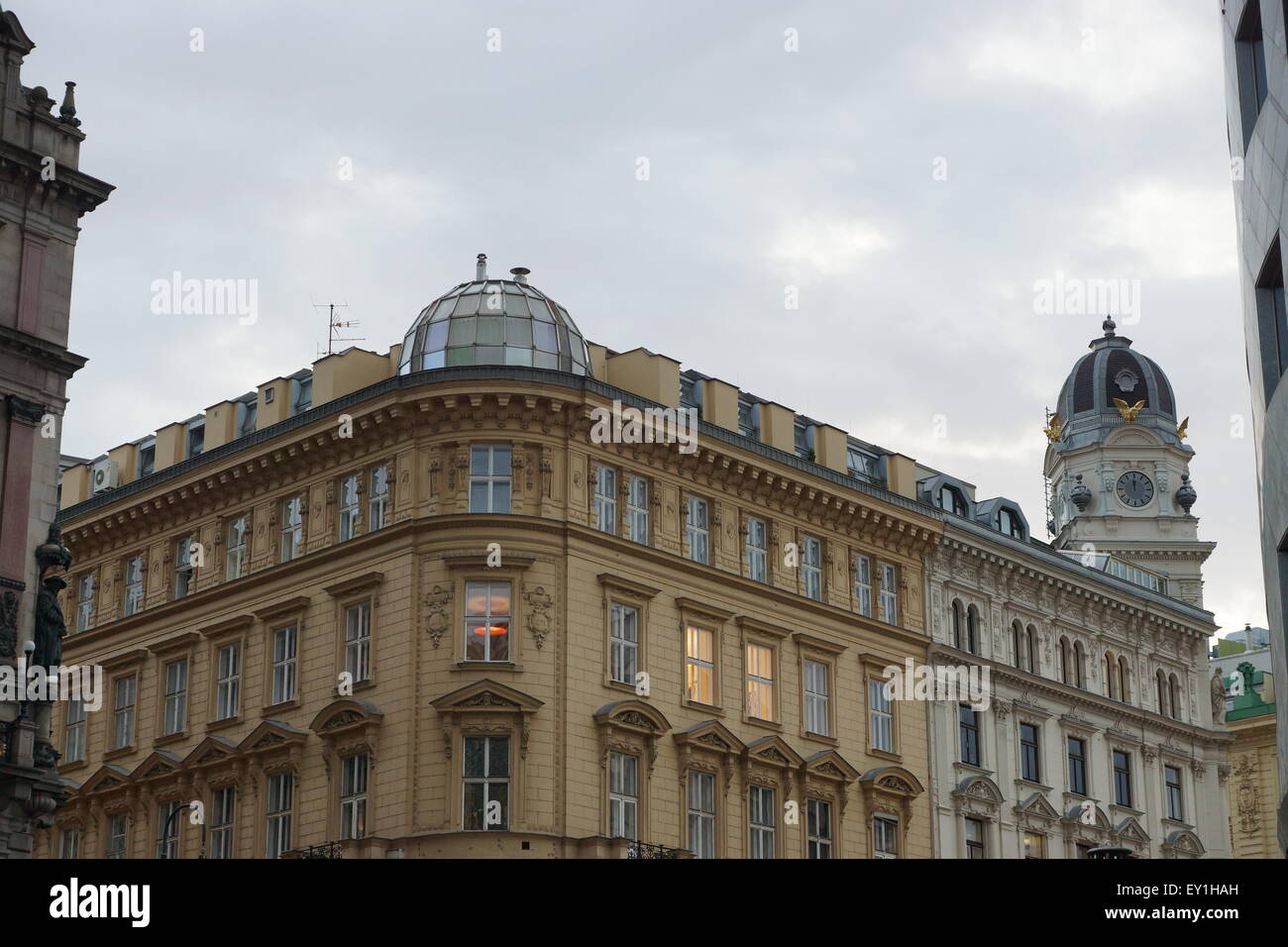 vienna austria streets building Stock Photo - Alamy