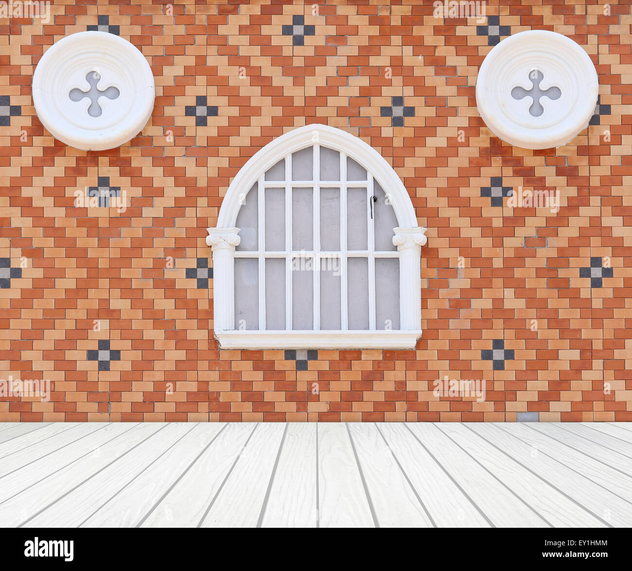 window with wall and wood floor background Stock Photo - Alamy