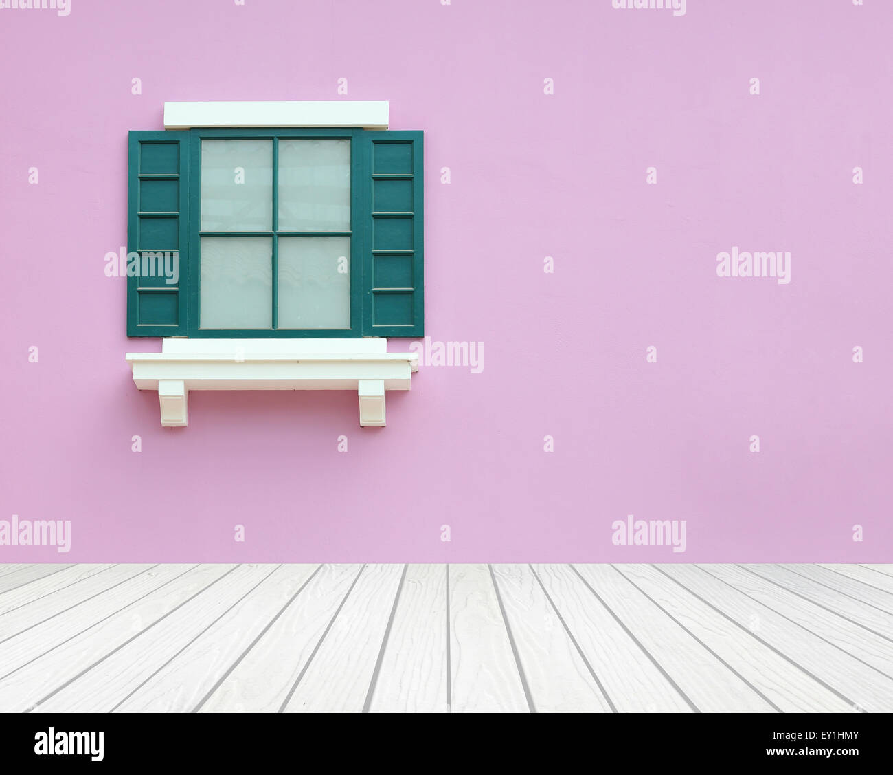 window with wall and wood floor background Stock Photo - Alamy
