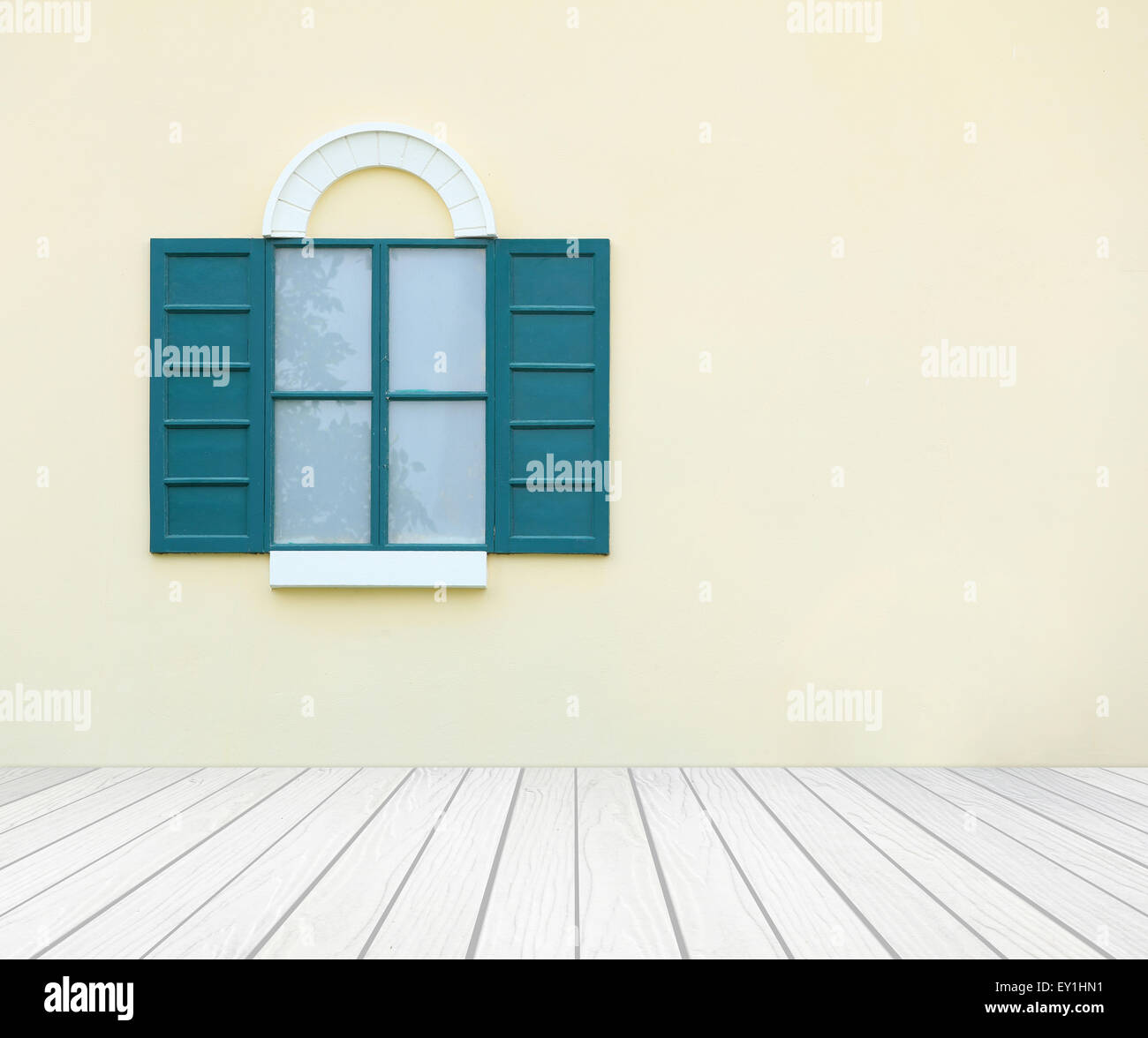 window with wall and wood floor background Stock Photo - Alamy