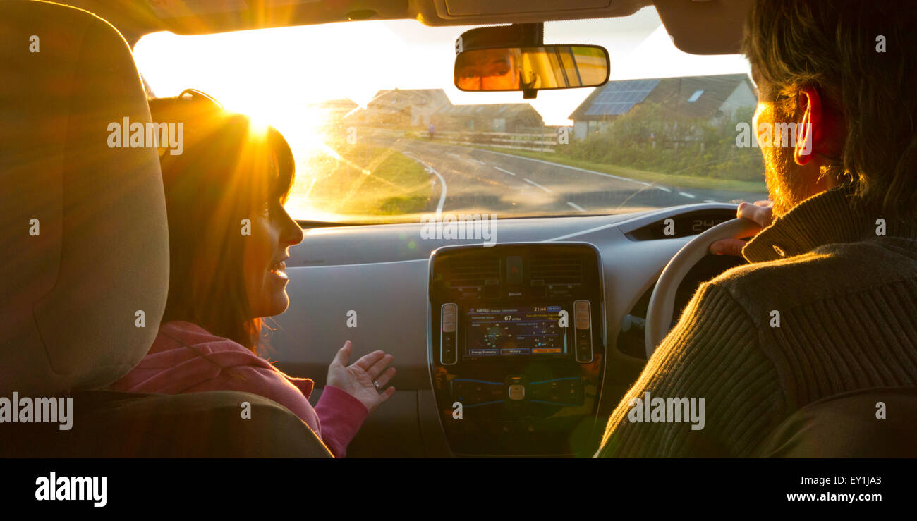 Electric car Nissan Leaf MK1 Stock Photo - Alamy