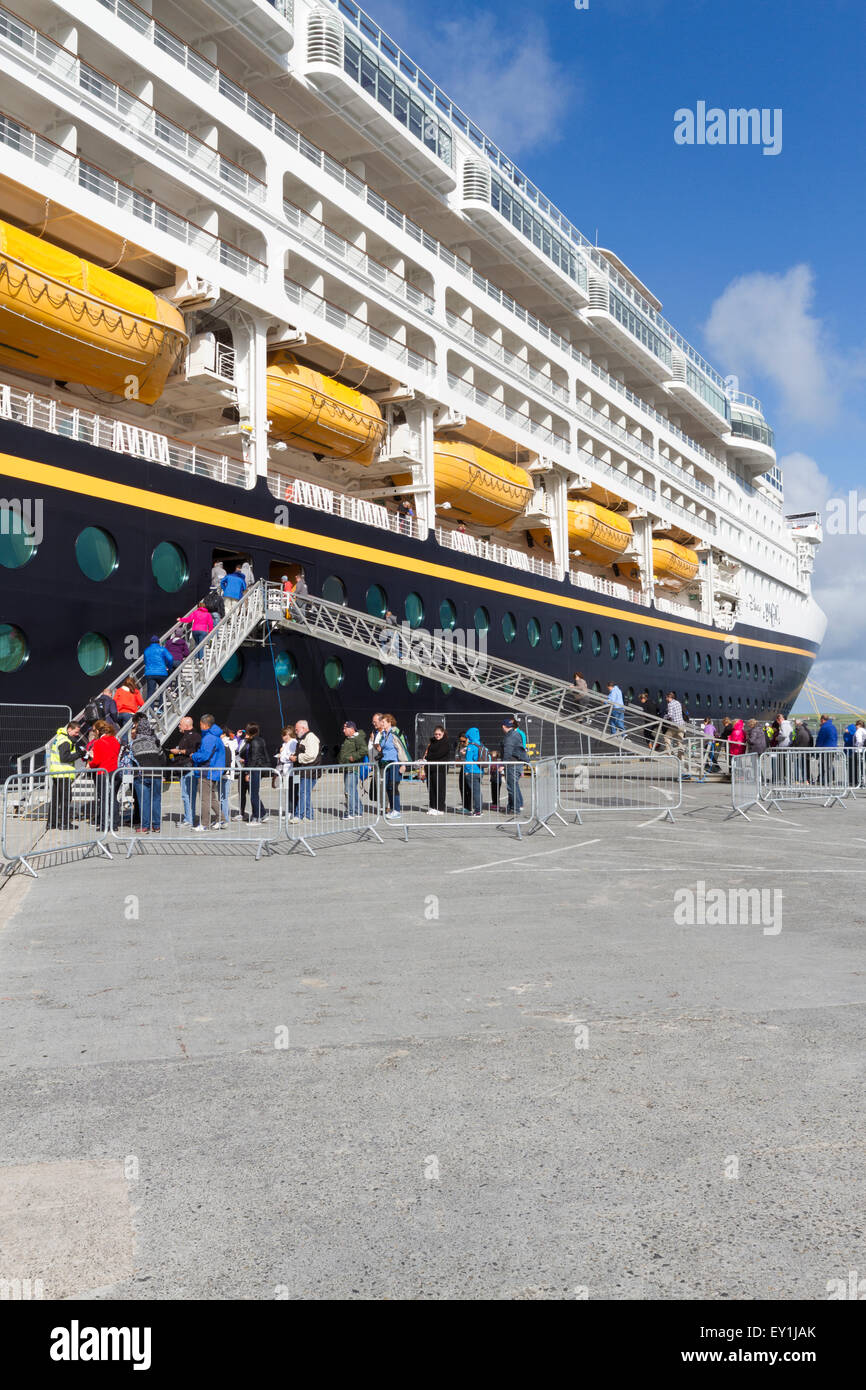 Embarking the Disney Magic Stock Photo - Alamy