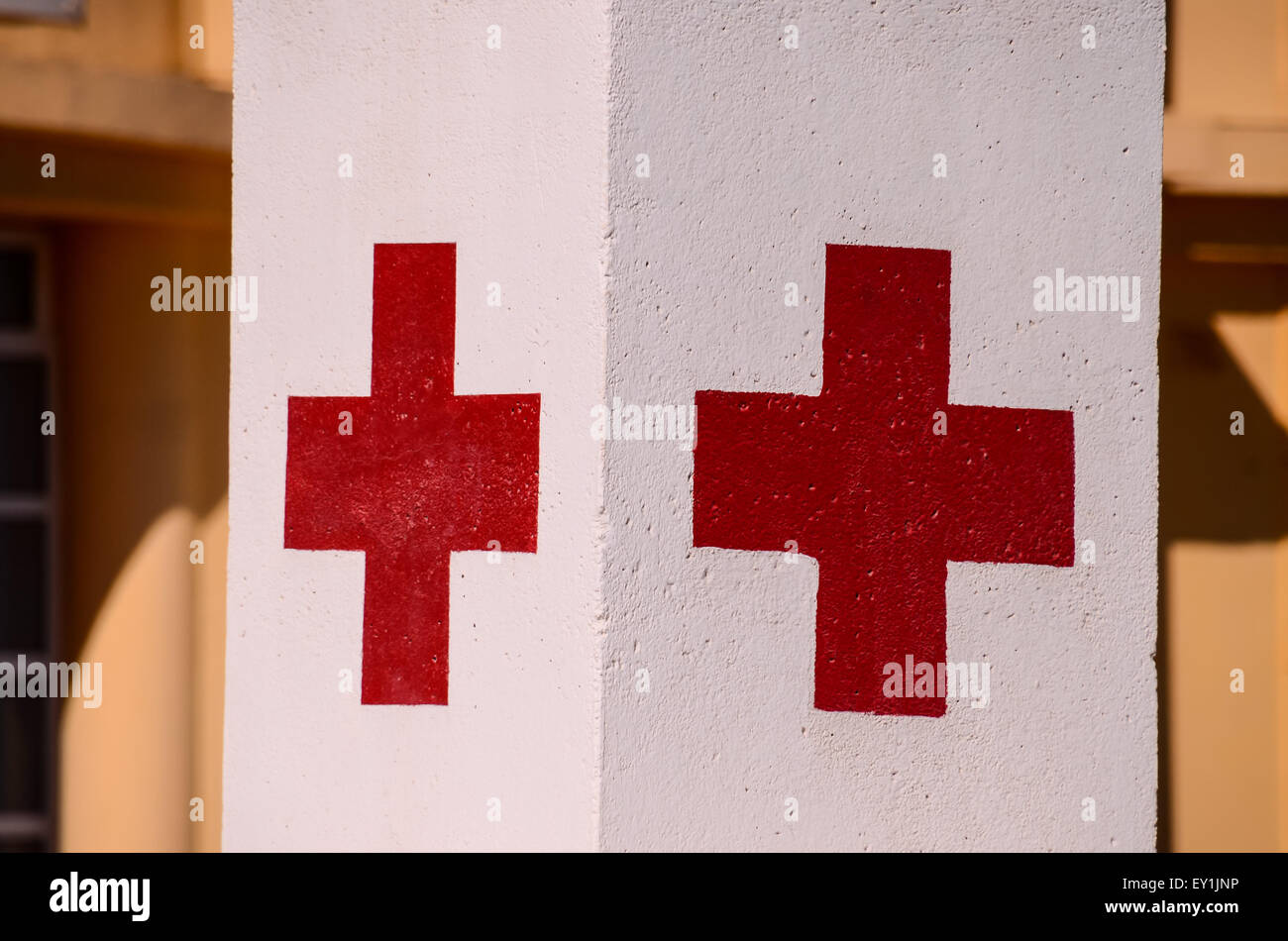 Red Cross Medical Sign Stock Photo - Alamy