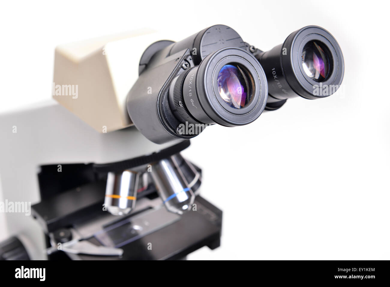 microscope isolated on white background Stock Photo - Alamy