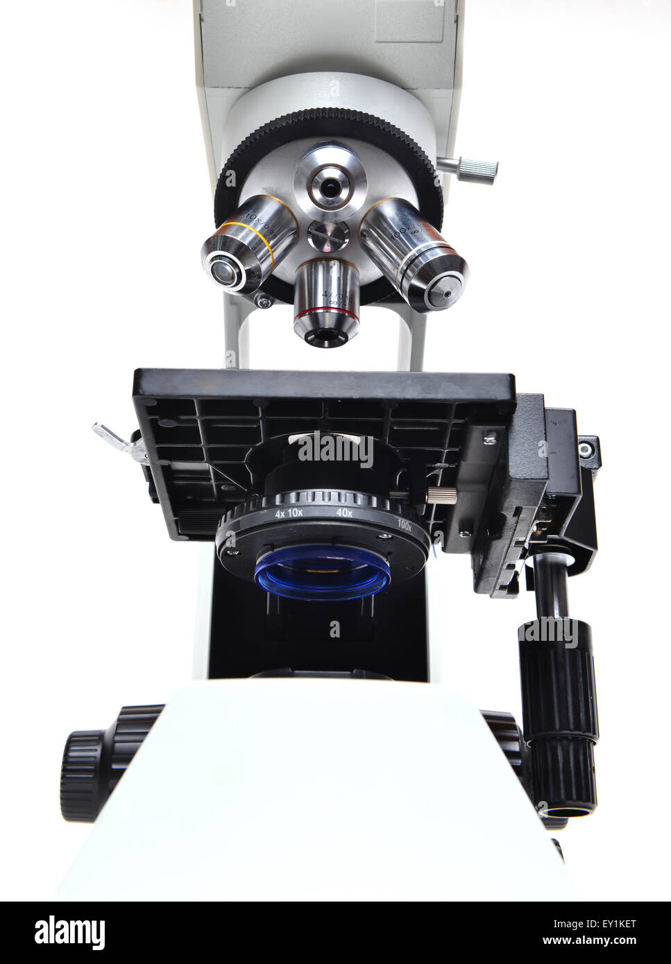 microscope isolated on white background Stock Photo - Alamy