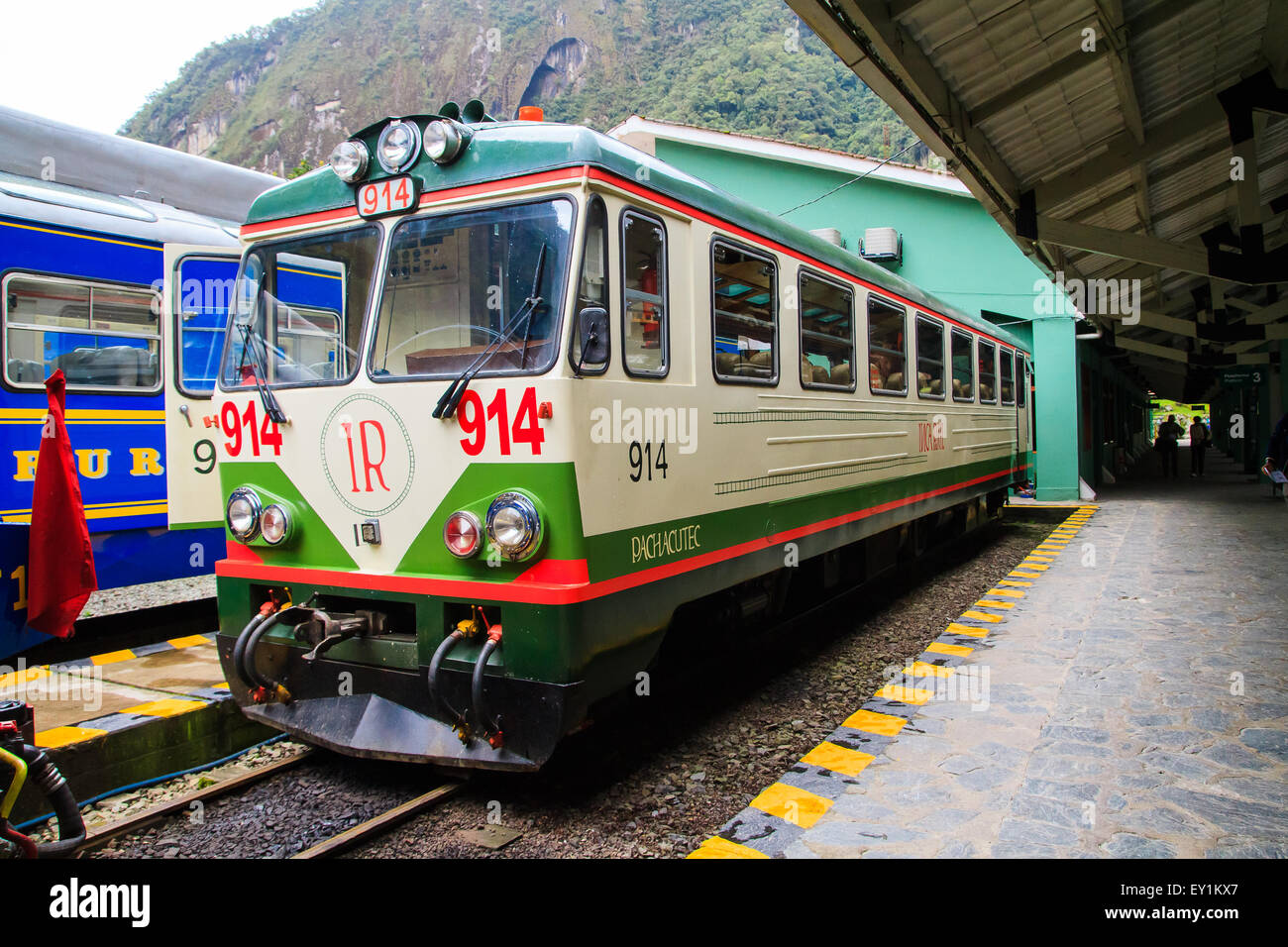 Train to Machu Picchu, Peru Stock Photo - Alamy