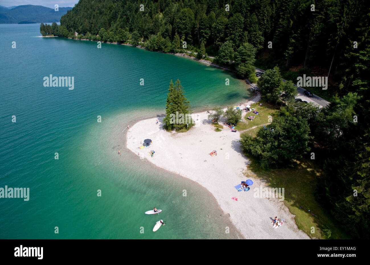 Walchensee schwimmen hi-res stock photography and images - Alamy