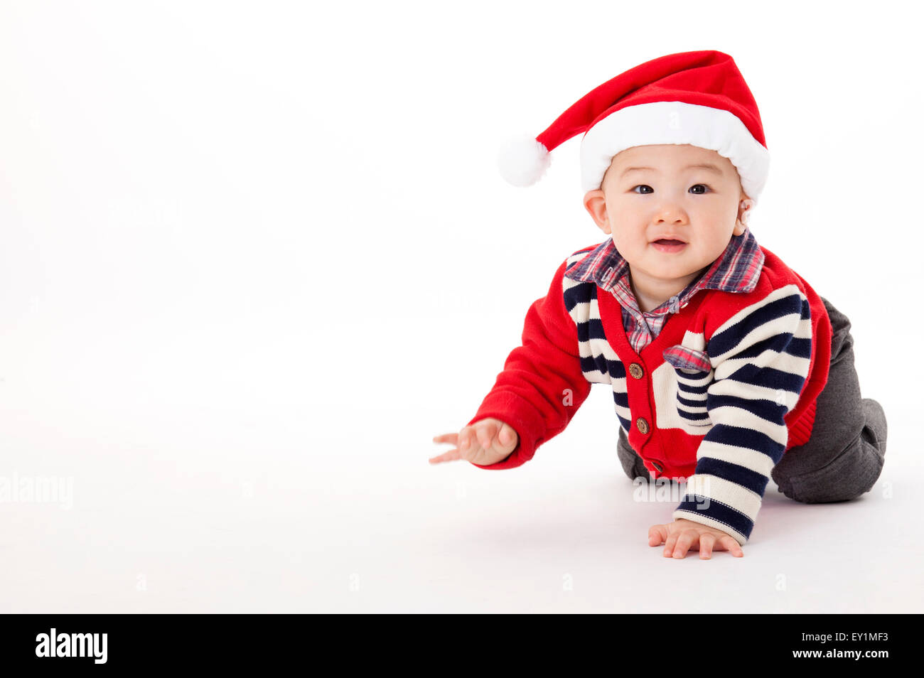 Boy santa hat boys hi-res stock photography and images - Alamy