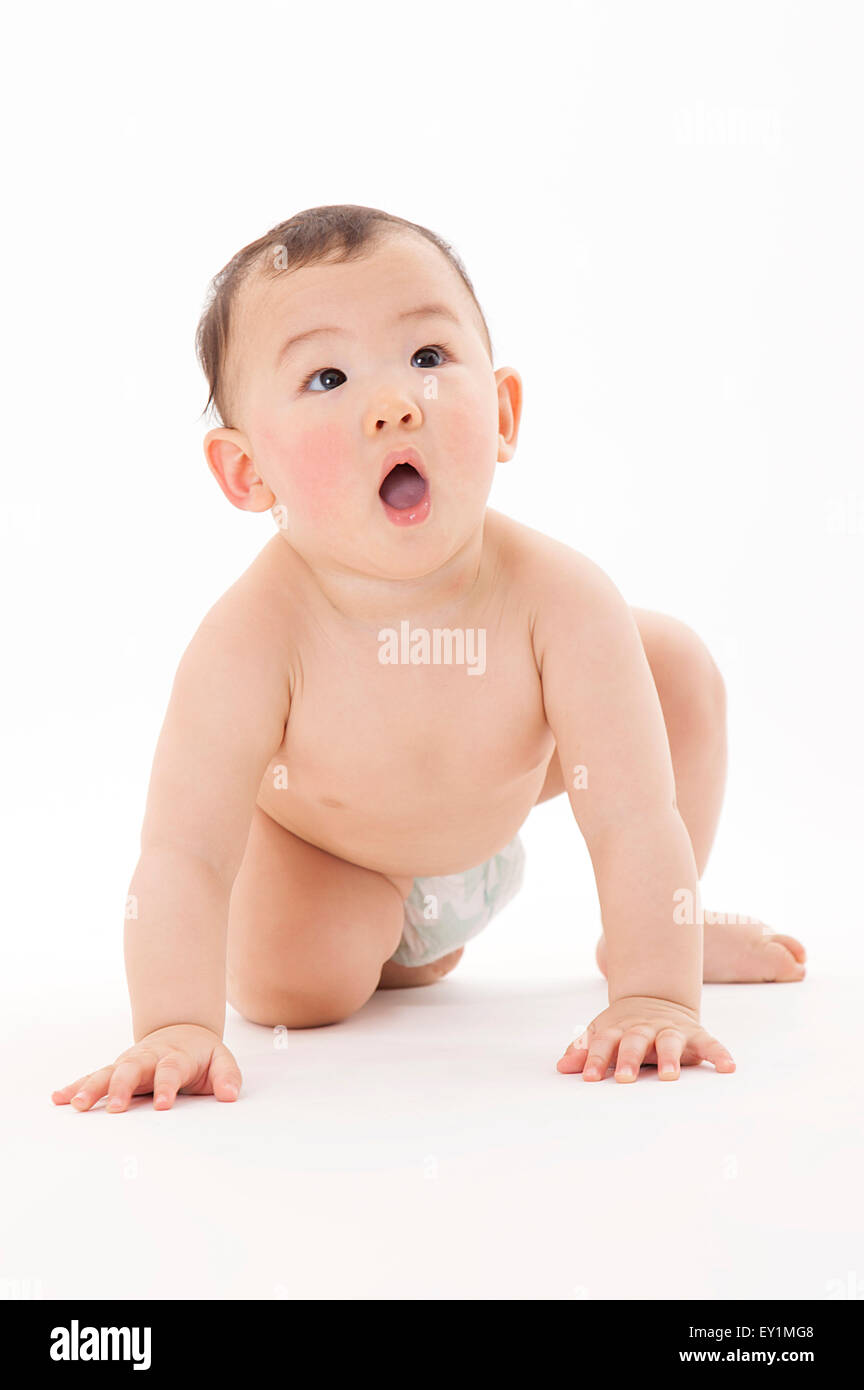 Baby boy mouth open hi-res stock photography and images - Alamy