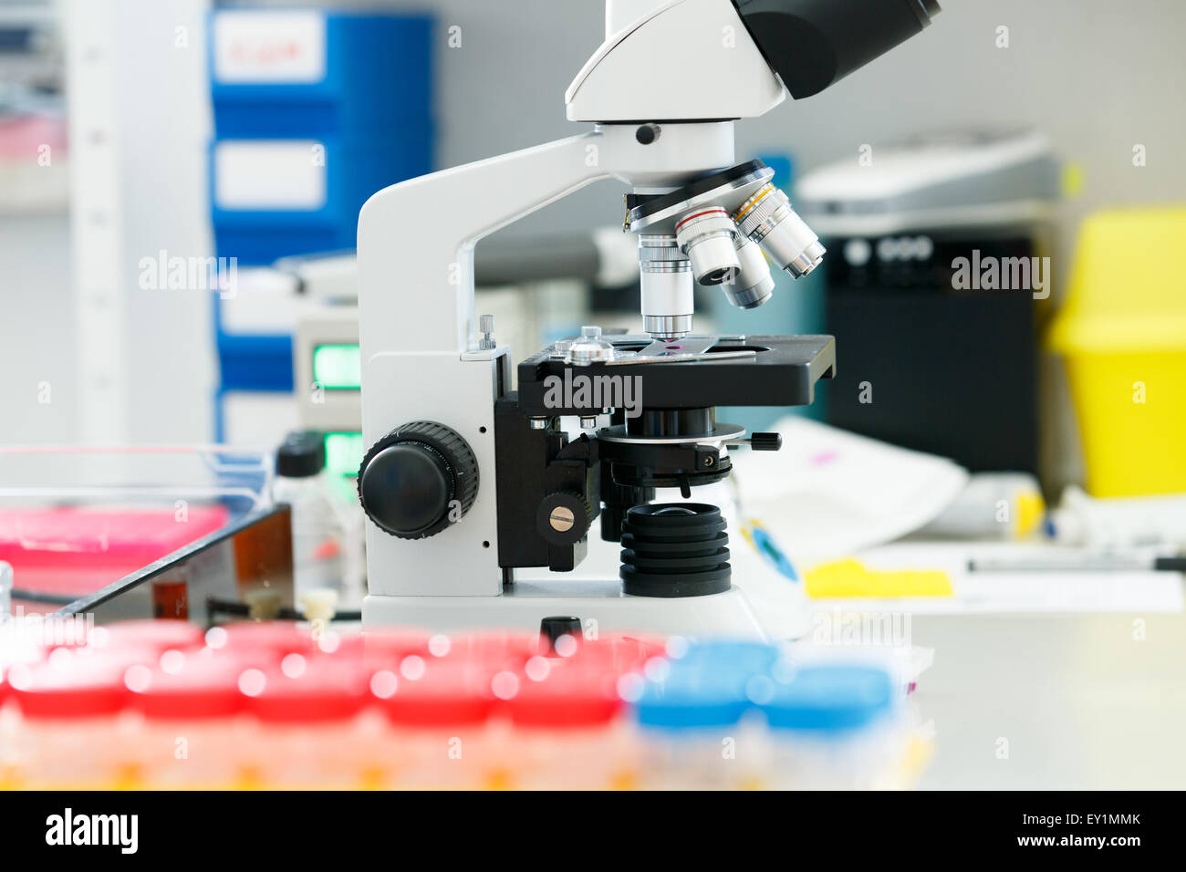microscope in medical laboratory Stock Photo - Alamy