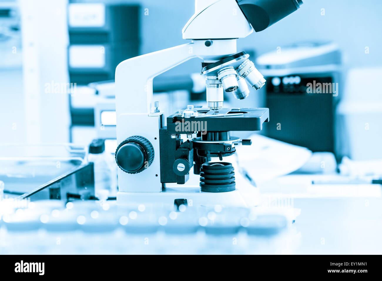 microscope in medical laboratory Stock Photo - Alamy