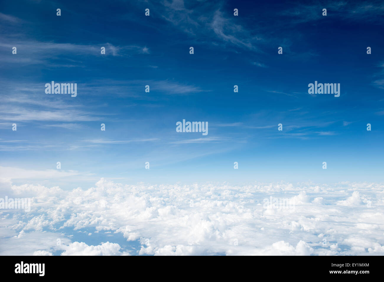 Blue sky with white clouds Stock Photo - Alamy