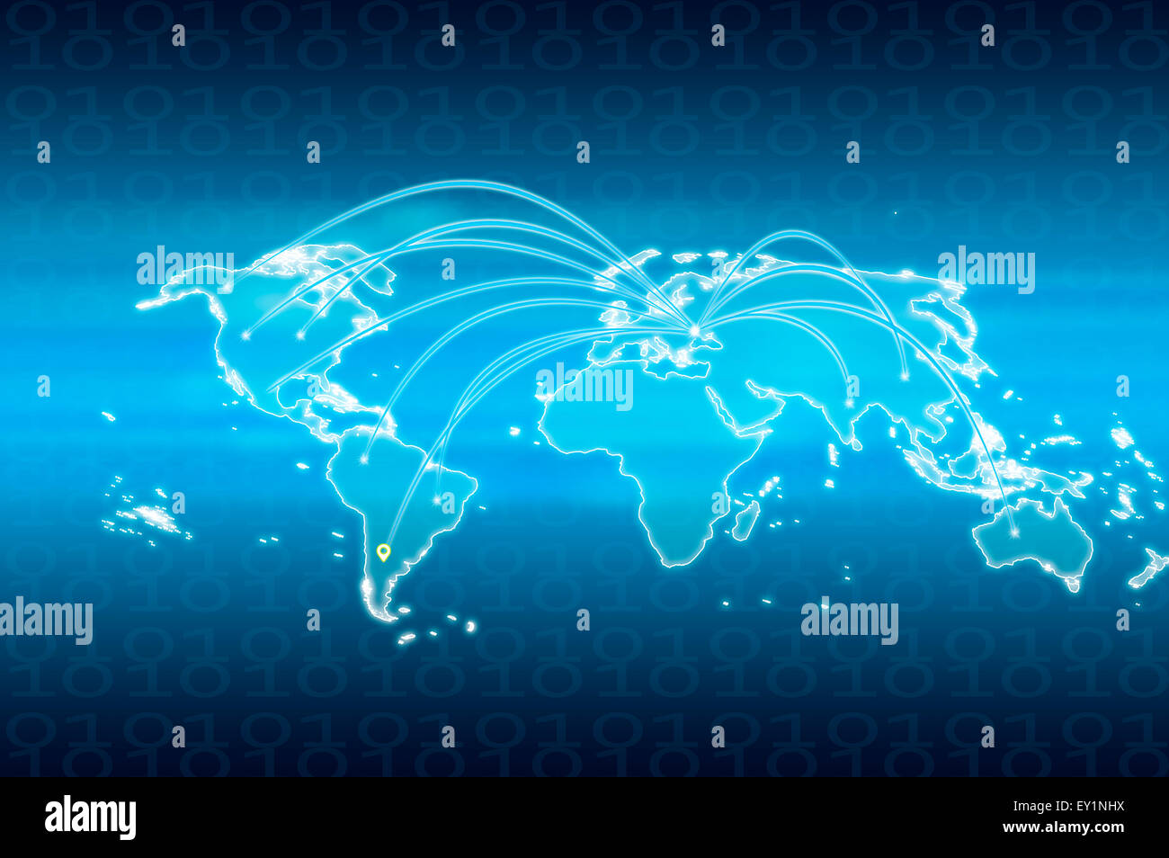 Digital composite world map hi-res stock photography and images - Alamy