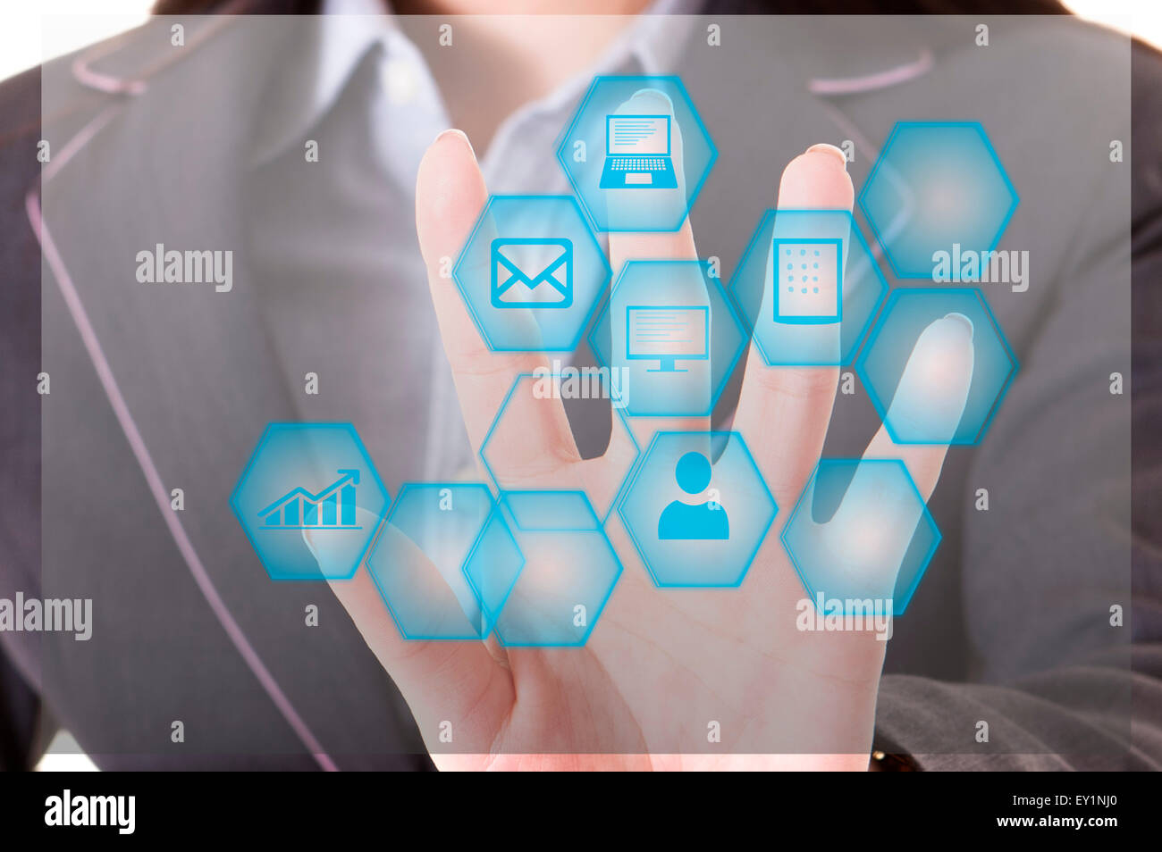 Hand touchpad hi-res stock photography and images - Alamy