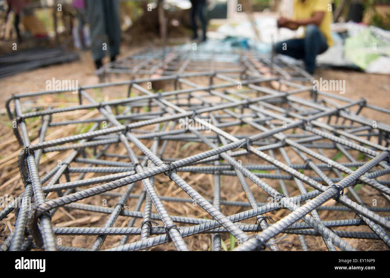 Steel rod poles construction hi-res stock photography and images - Alamy