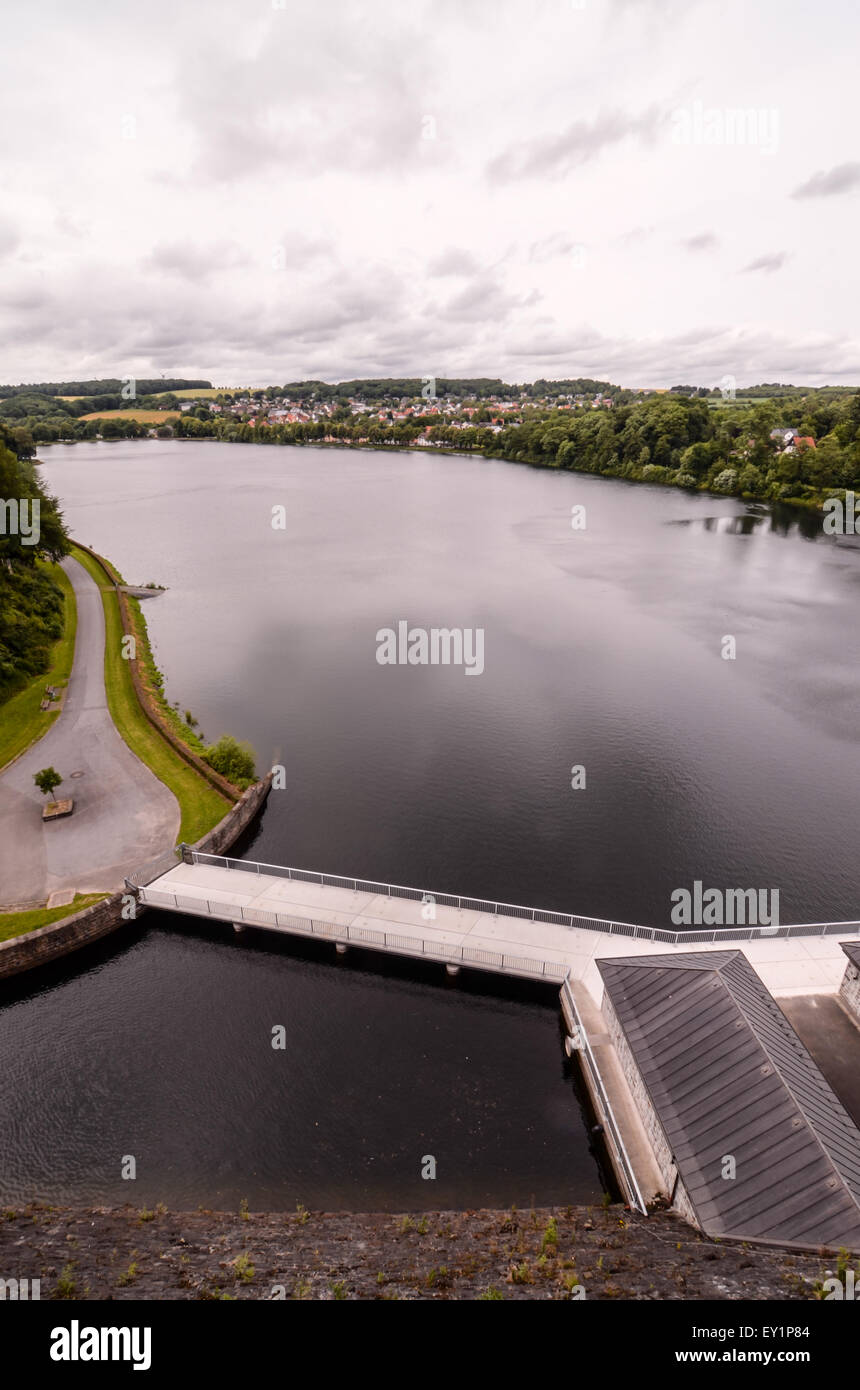 German Water Dam Stock Photo - Alamy