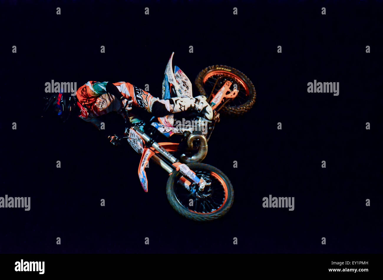 Motorbike Freestyle Show Stock Photo - Alamy