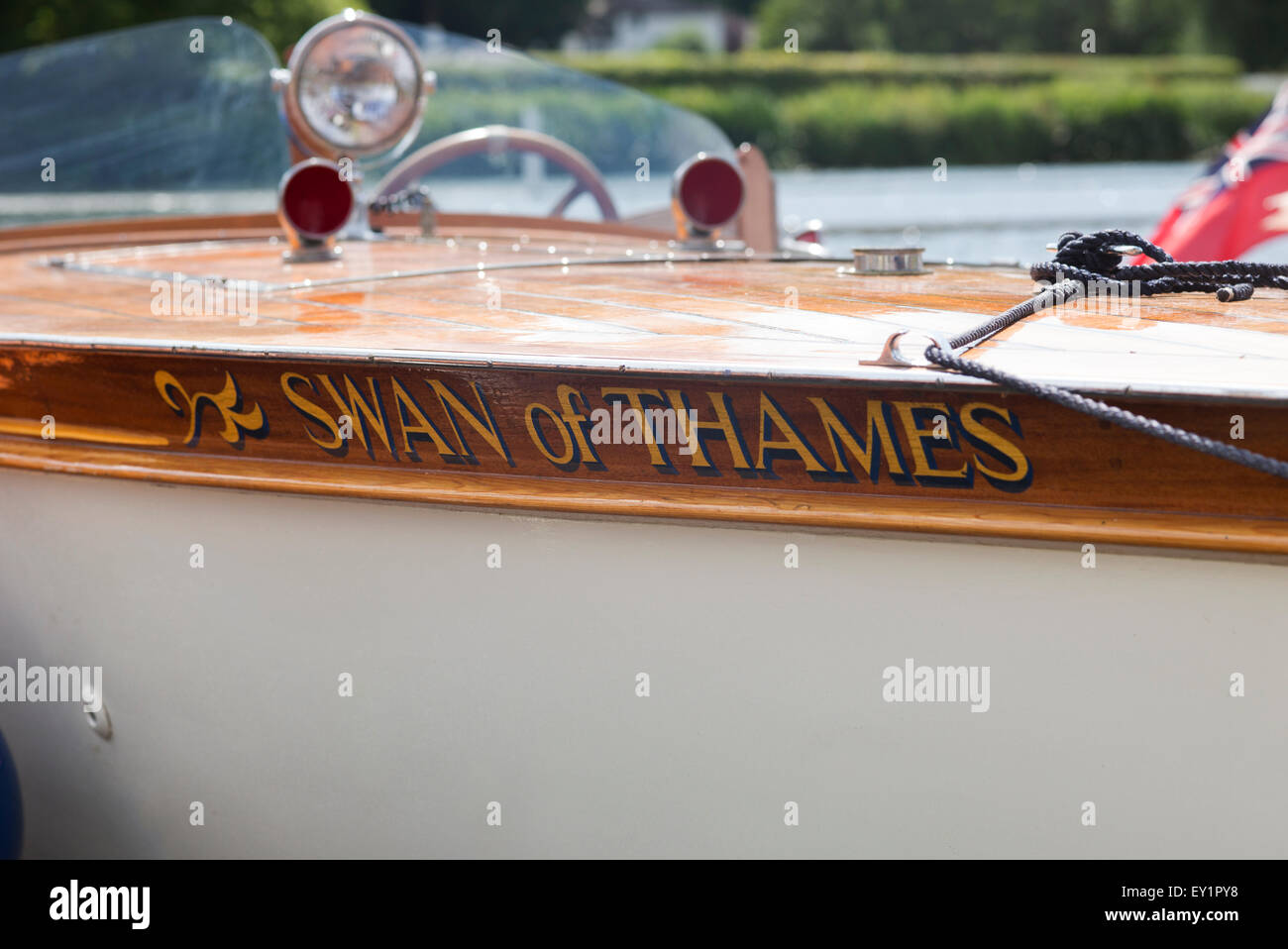 Swan of the Thames slipper launch boat at the Thames Traditional Boat ...