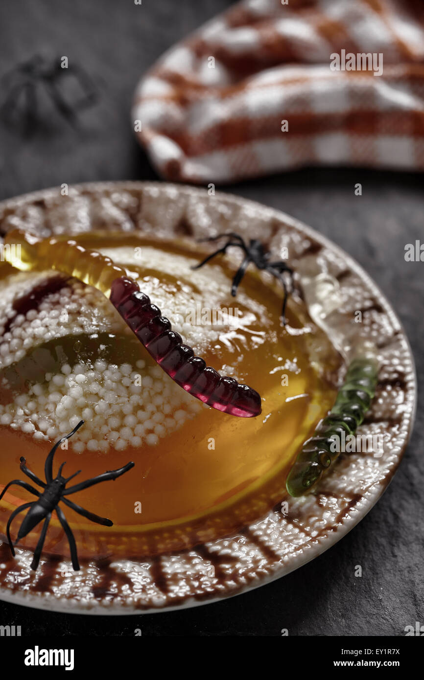 Spooky Worm and Spider Nests Stock Photo - Alamy