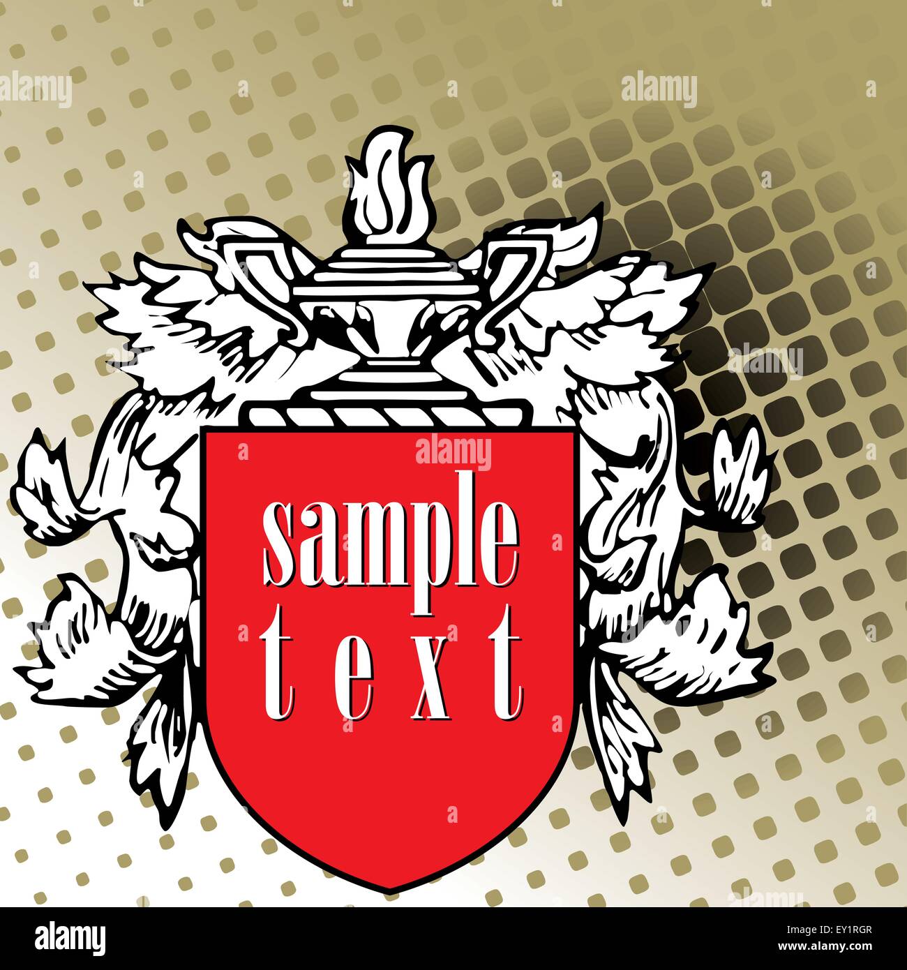 vector crest element with raster Stock Vector Image & Art - Alamy