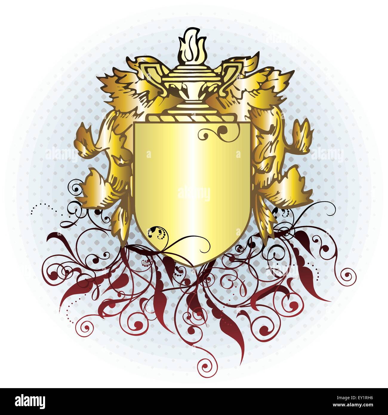 vector crest element with raster Stock Vector Image & Art - Alamy