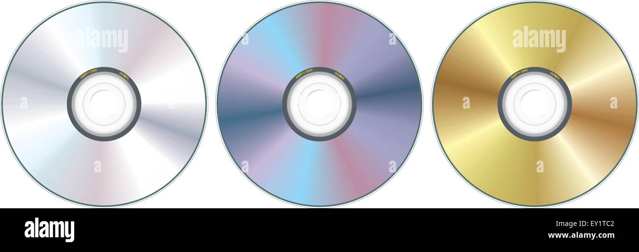 realistic compact disc - vector illustration Stock Vector Image & Art ...