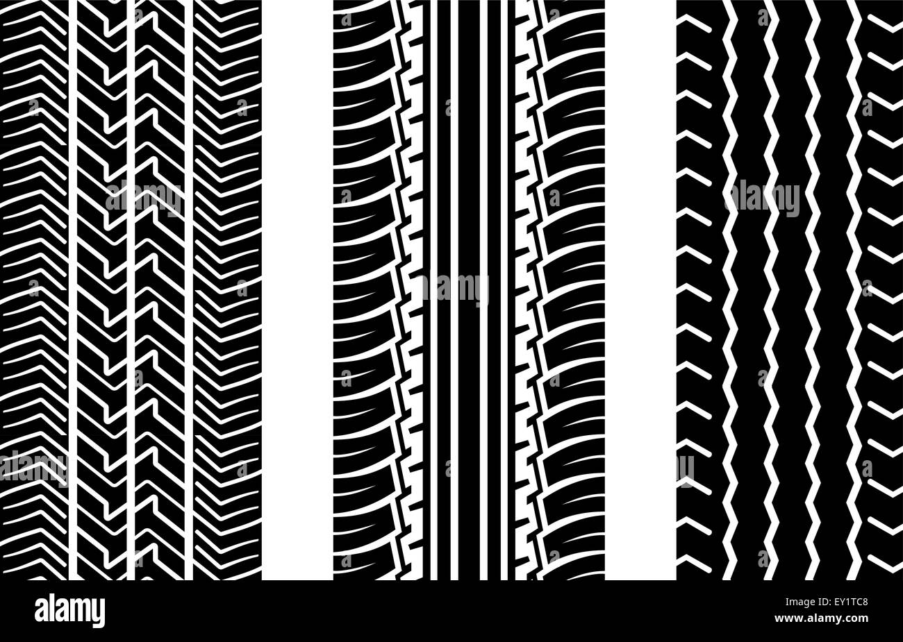 Tyre tracks vector hi-res stock photography and images - Alamy