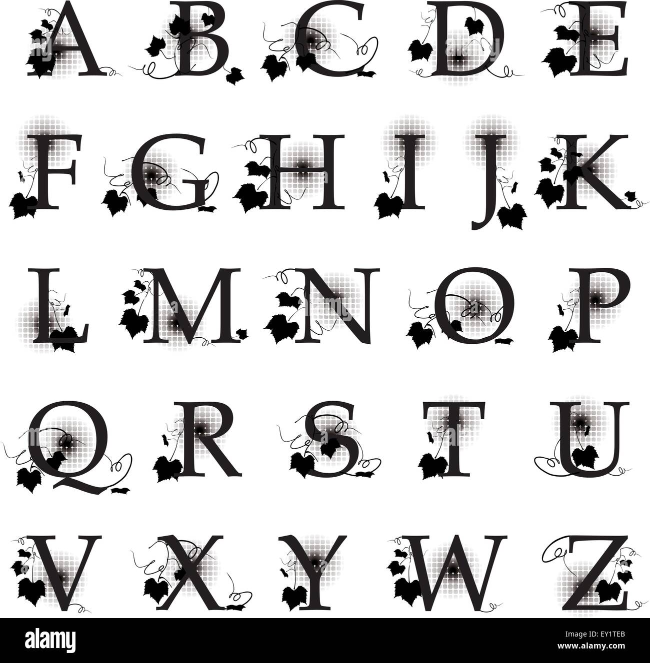 vector initials from A to Z Stock Vector Image & Art - Alamy