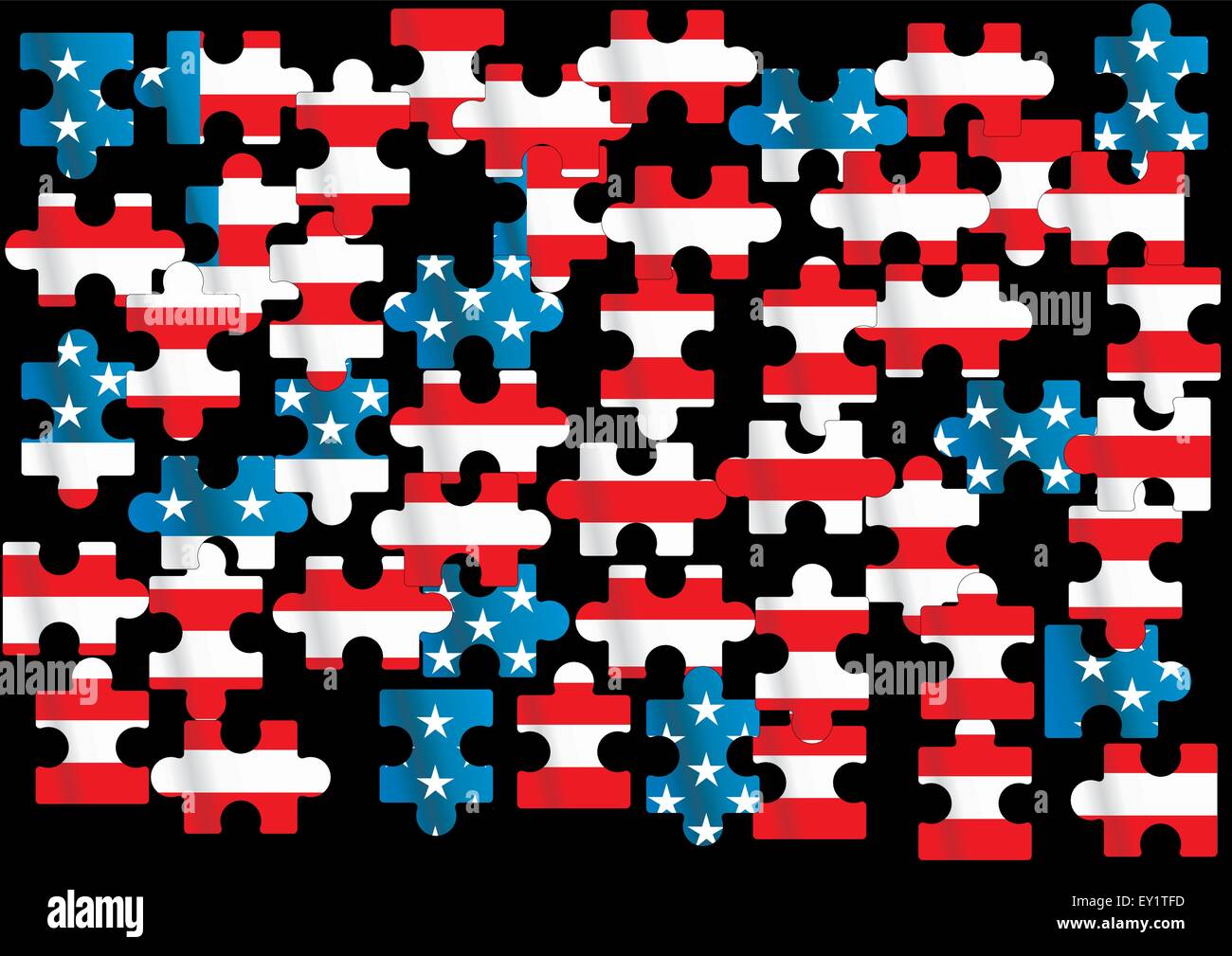 vector american flag - vector illustration Stock Vector Image & Art - Alamy