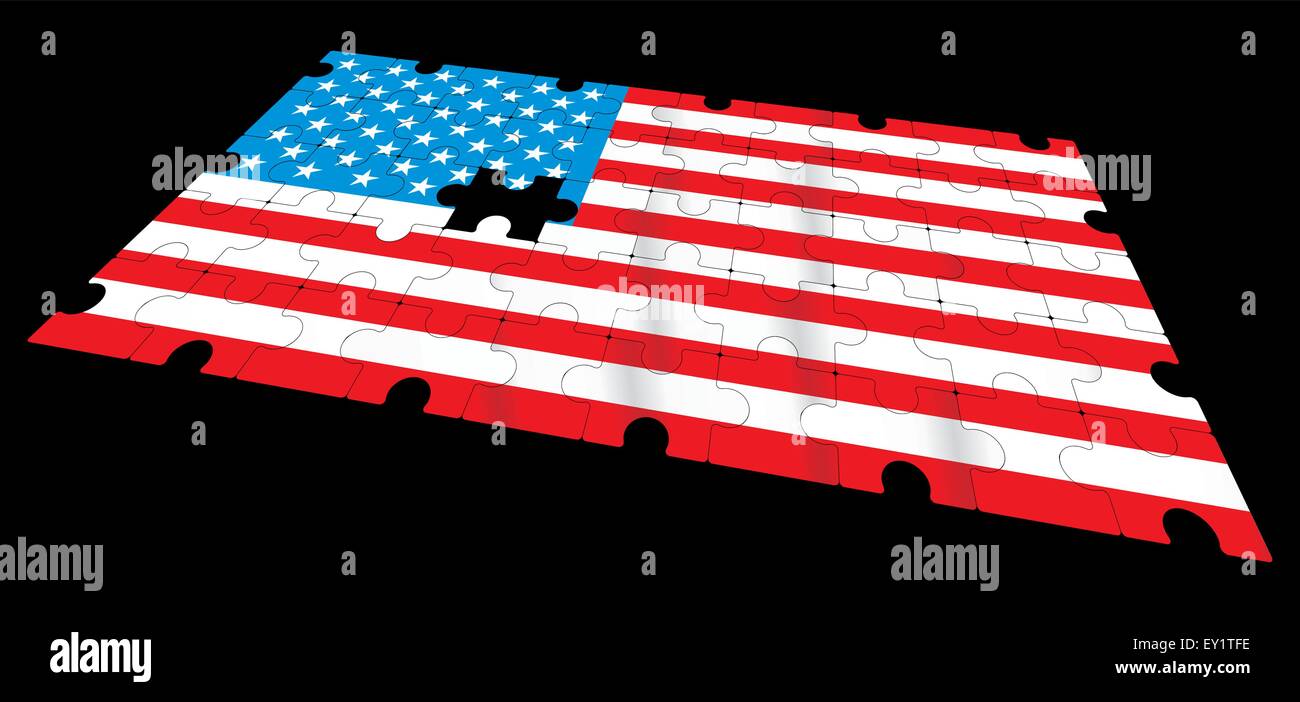 vector american flag - vector illustration Stock Vector Image & Art - Alamy