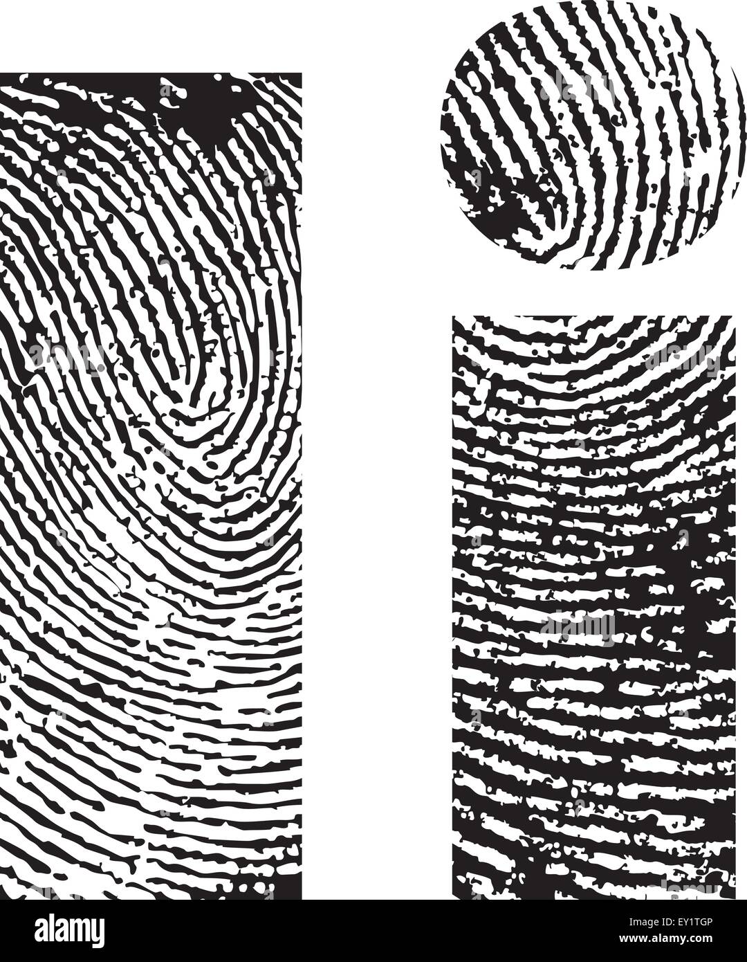 finger print alphabet - vector illustration Stock Vector Image & Art ...