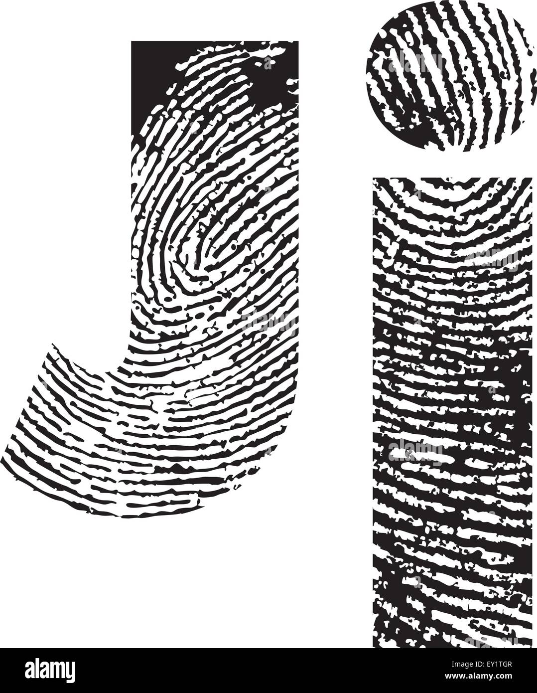 finger print alphabet - vector illustration Stock Vector Image & Art ...
