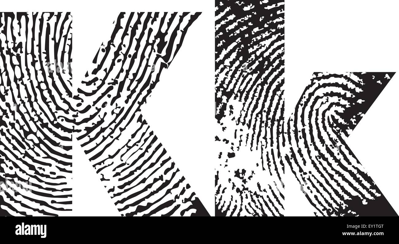 finger print alphabet - vector illustration Stock Vector Image & Art ...